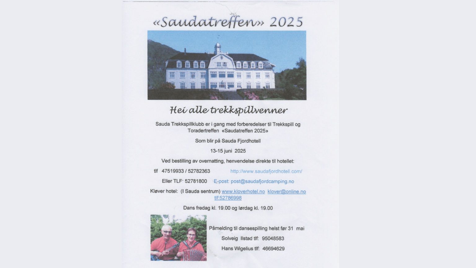 Kva skjer - Visit Sauda